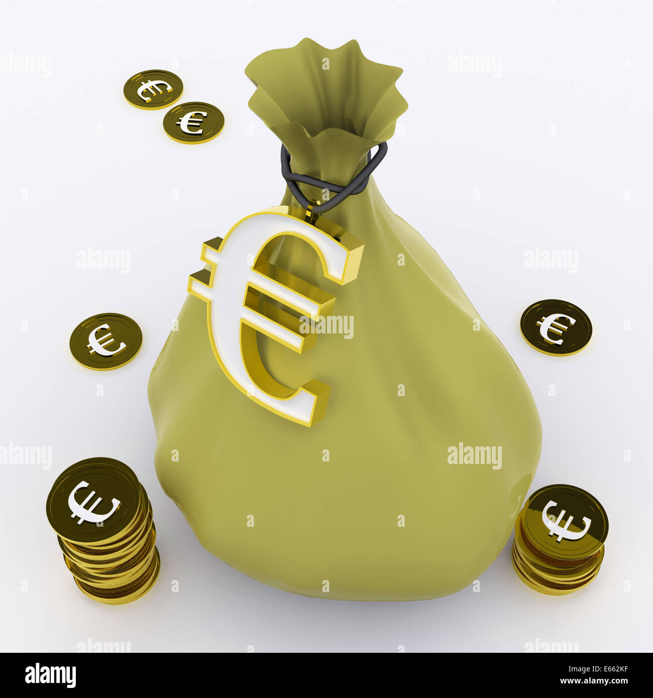 Euros money bag hi-res stock photography and images - Alamy