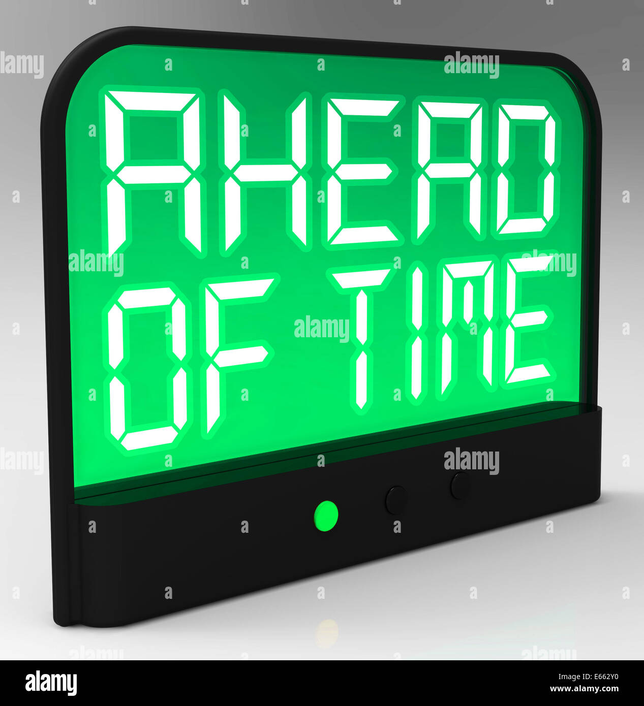 Ahead Of Time Clock Showing Earlier Than Expected Stock Photo - Alamy