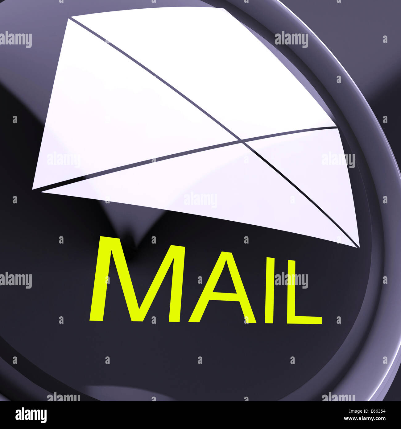 Mail Envelope Showing Sending And Receiving Message Or Goods Stock ...