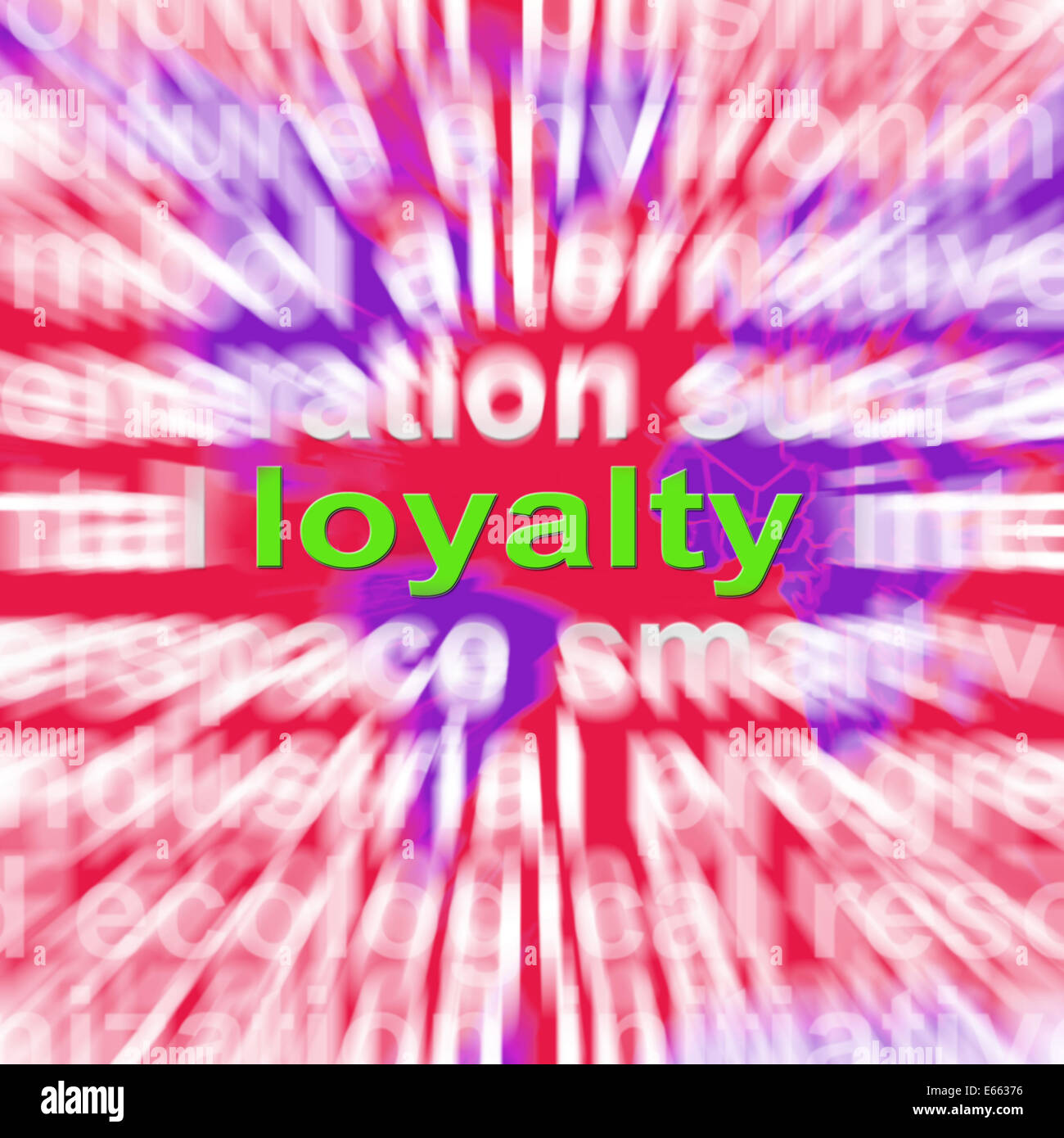 Loyalty Word Cloud Showing Customer Trust Allegiance And Devotion Stock ...