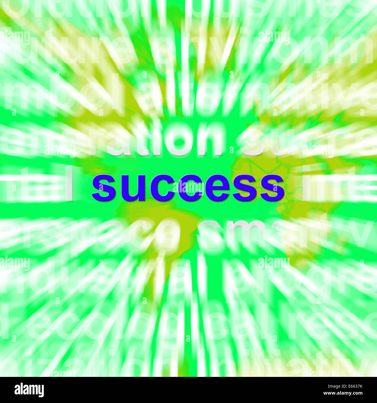 Success Word Cloud Showing Winning Succeed Triumph And Victories Stock ...