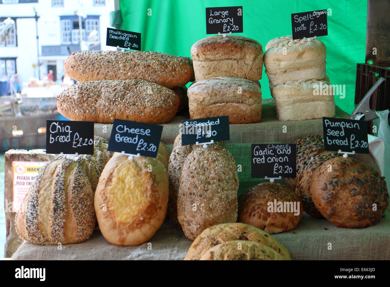 Artisan bread stall market in hi-res stock photography and images - Alamy