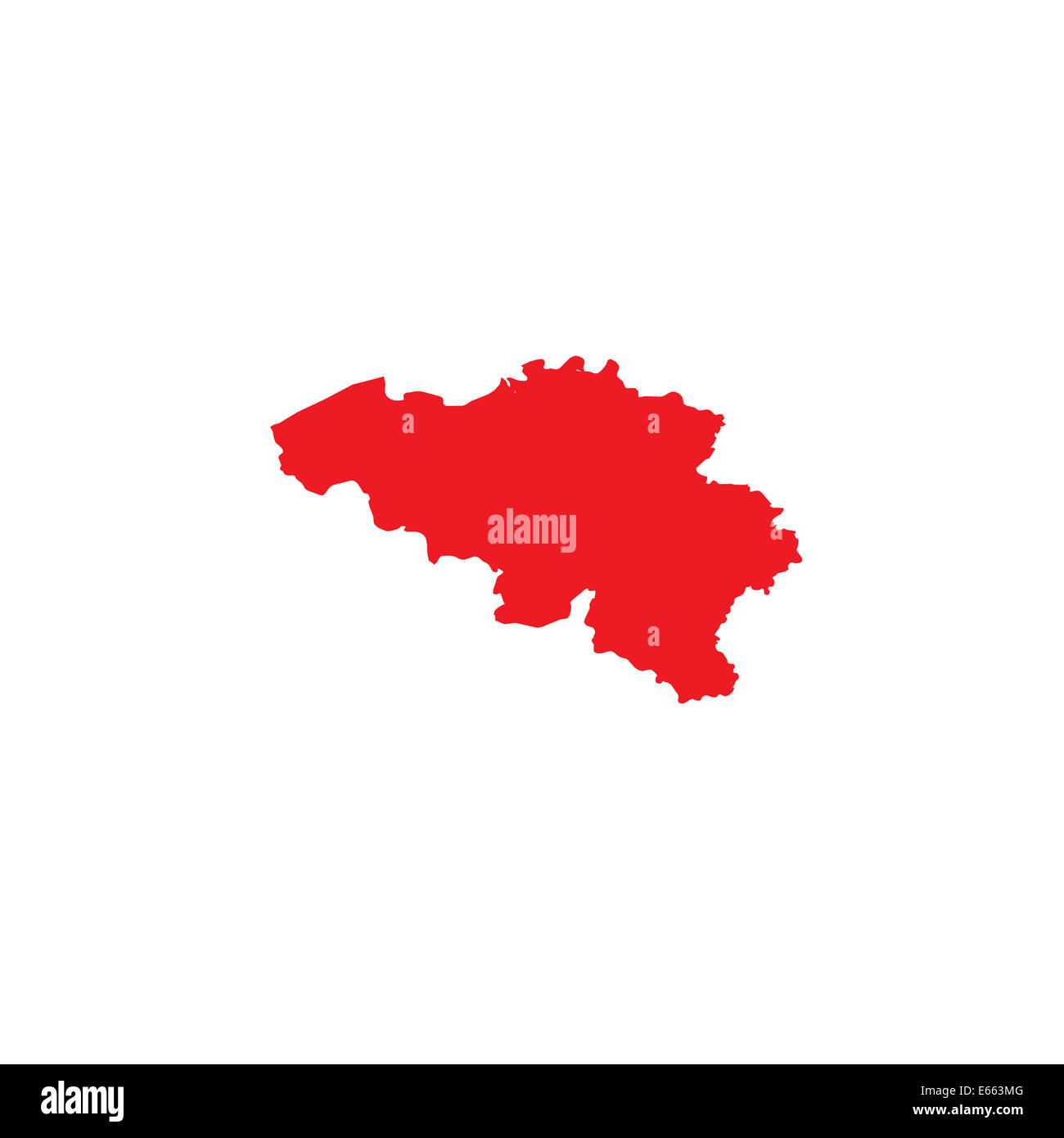 Shape of the Country of Belgium Stock Photo - Alamy
