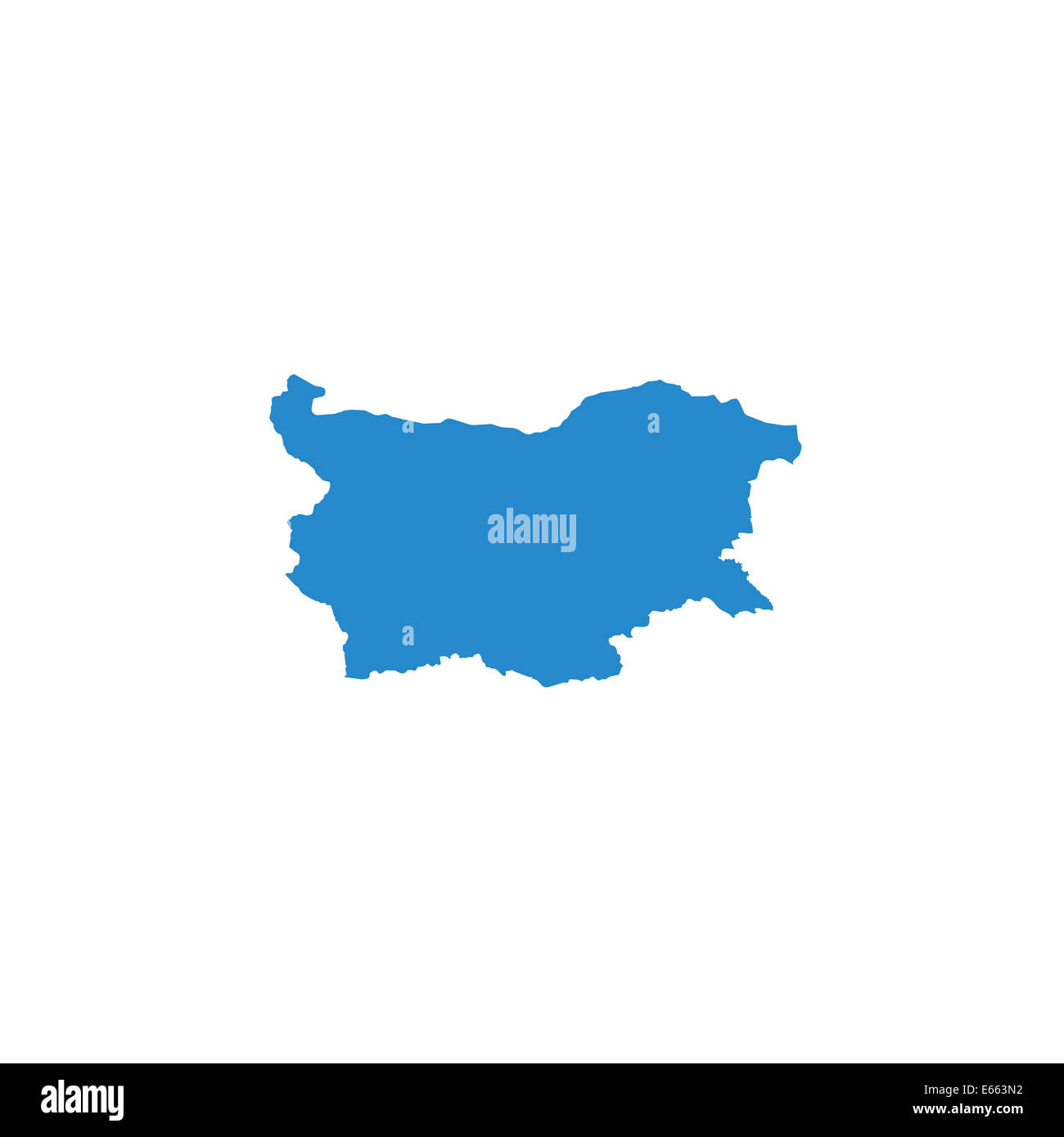 Shape of the Country of Bulgaria Stock Photo - Alamy