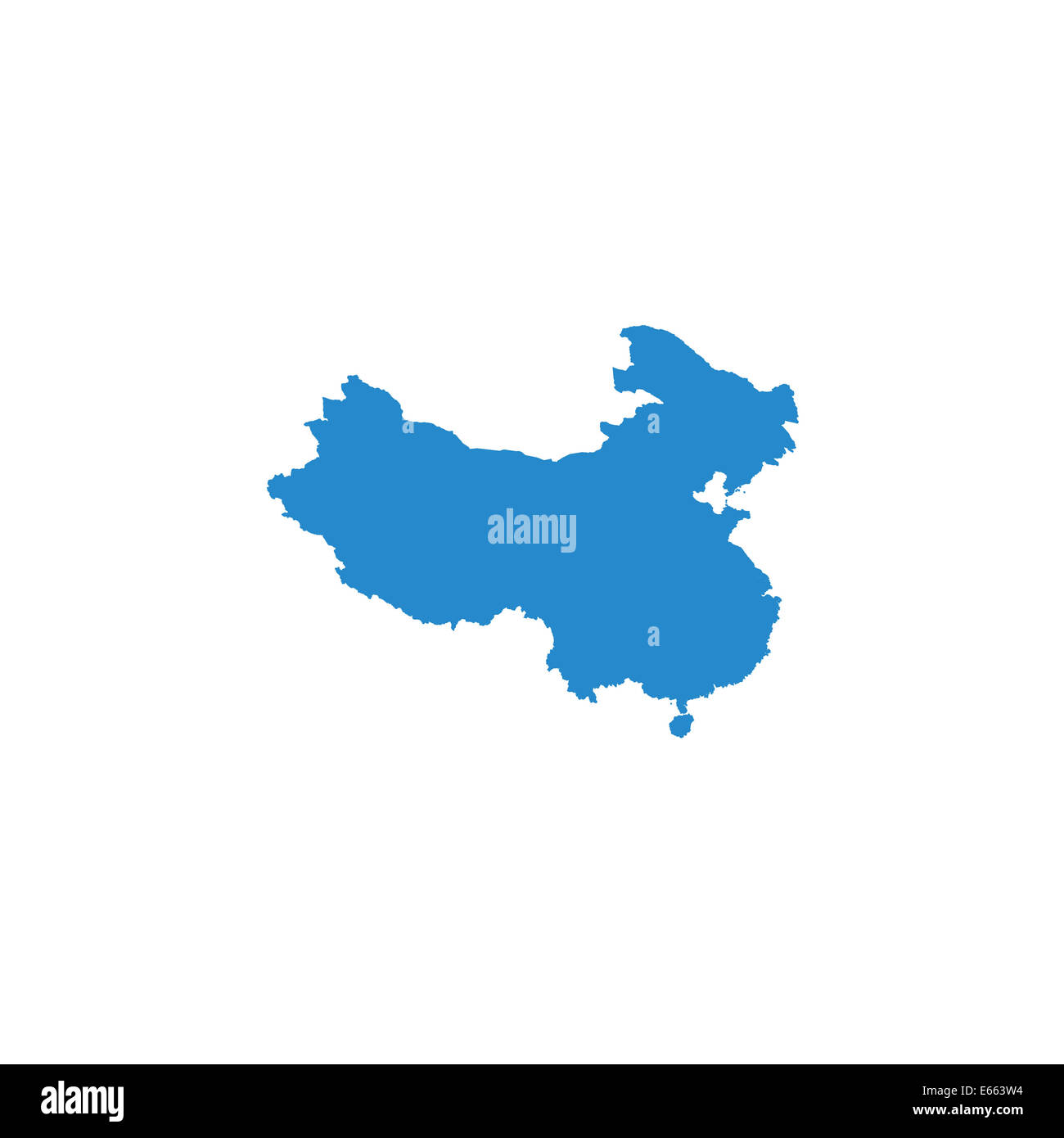 China country outline hi-res stock photography and images - Alamy