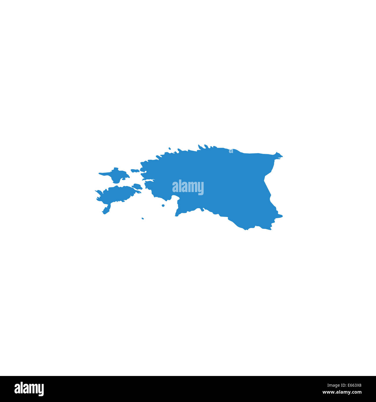 Shape of the Country of Estonia Stock Photo - Alamy
