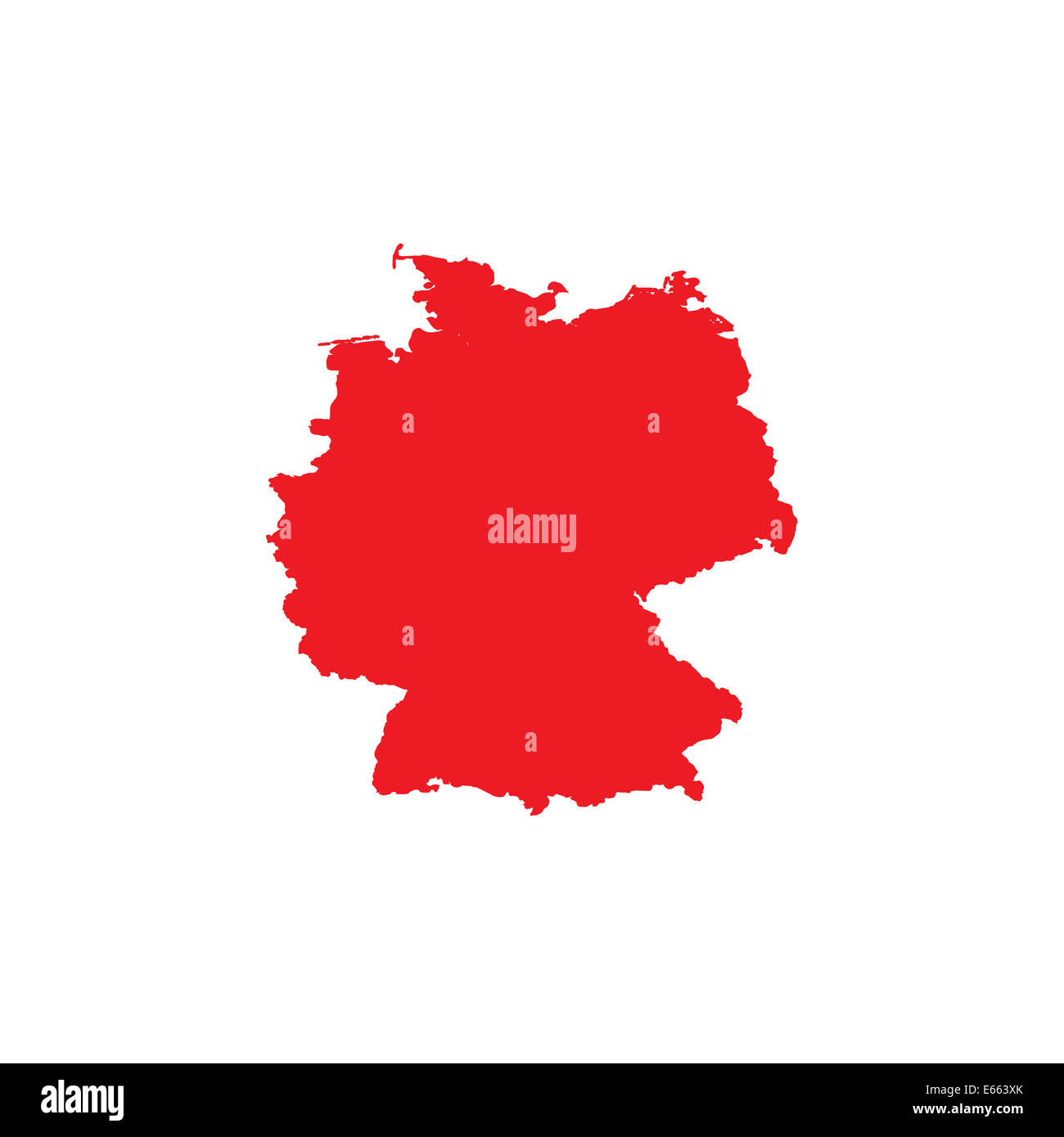 Shape of the Country of Germany Stock Photo - Alamy