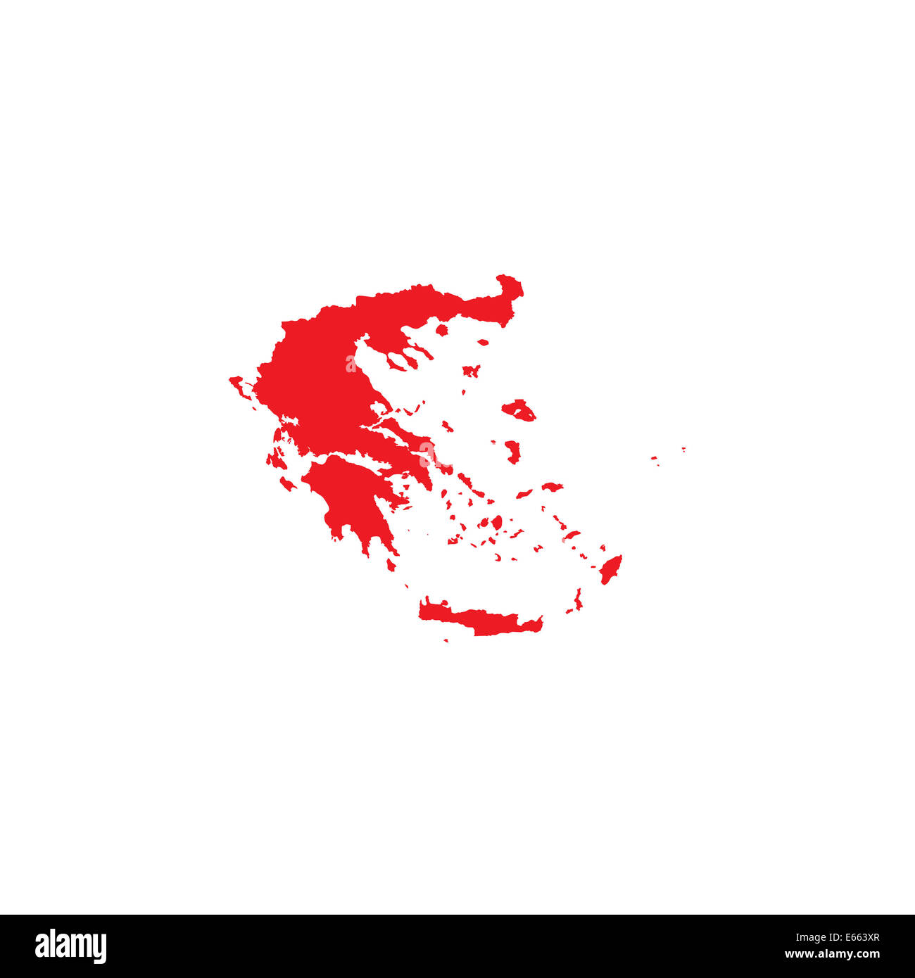 Greece outline hi-res stock photography and images - Alamy