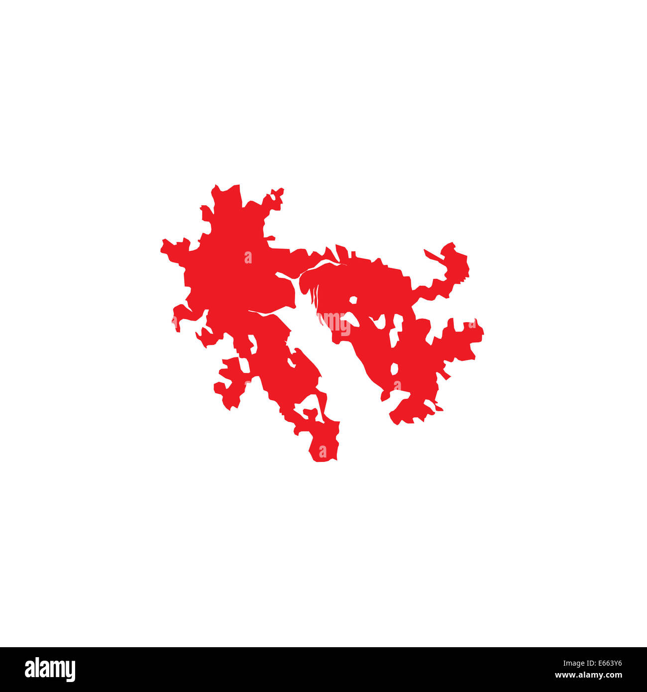 Shape of the Country of Hong Kong Stock Photo - Alamy