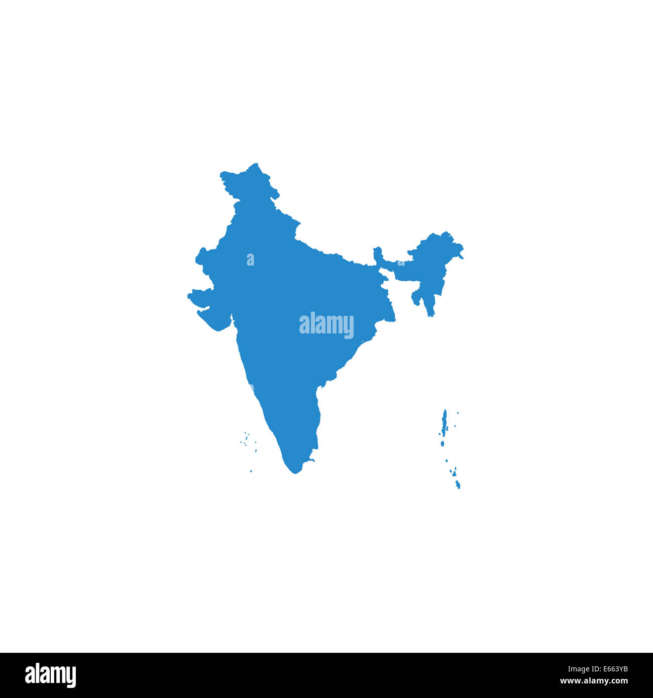 India country outline hi-res stock photography and images - Alamy