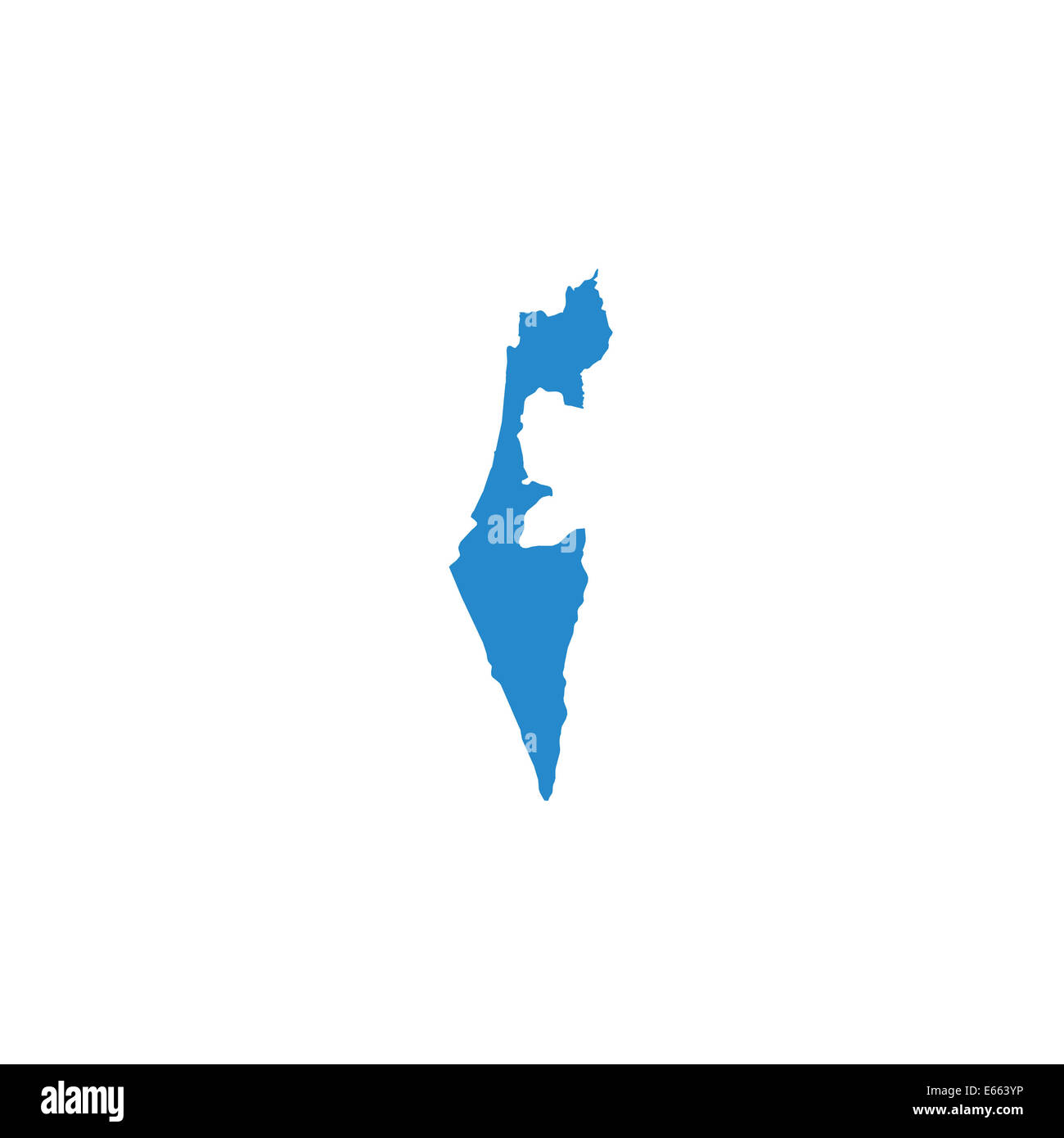 Shape of the Country of Israel Stock Photo - Alamy