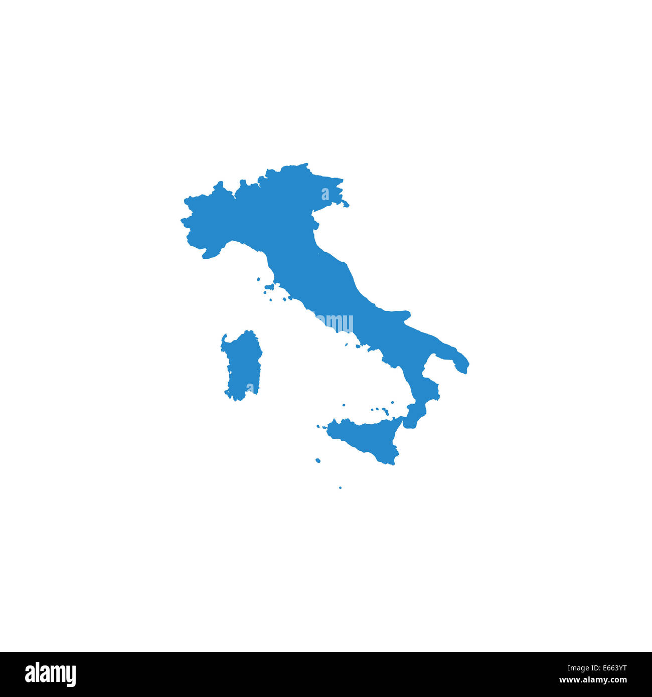 Italy country outline hi-res stock photography and images - Alamy