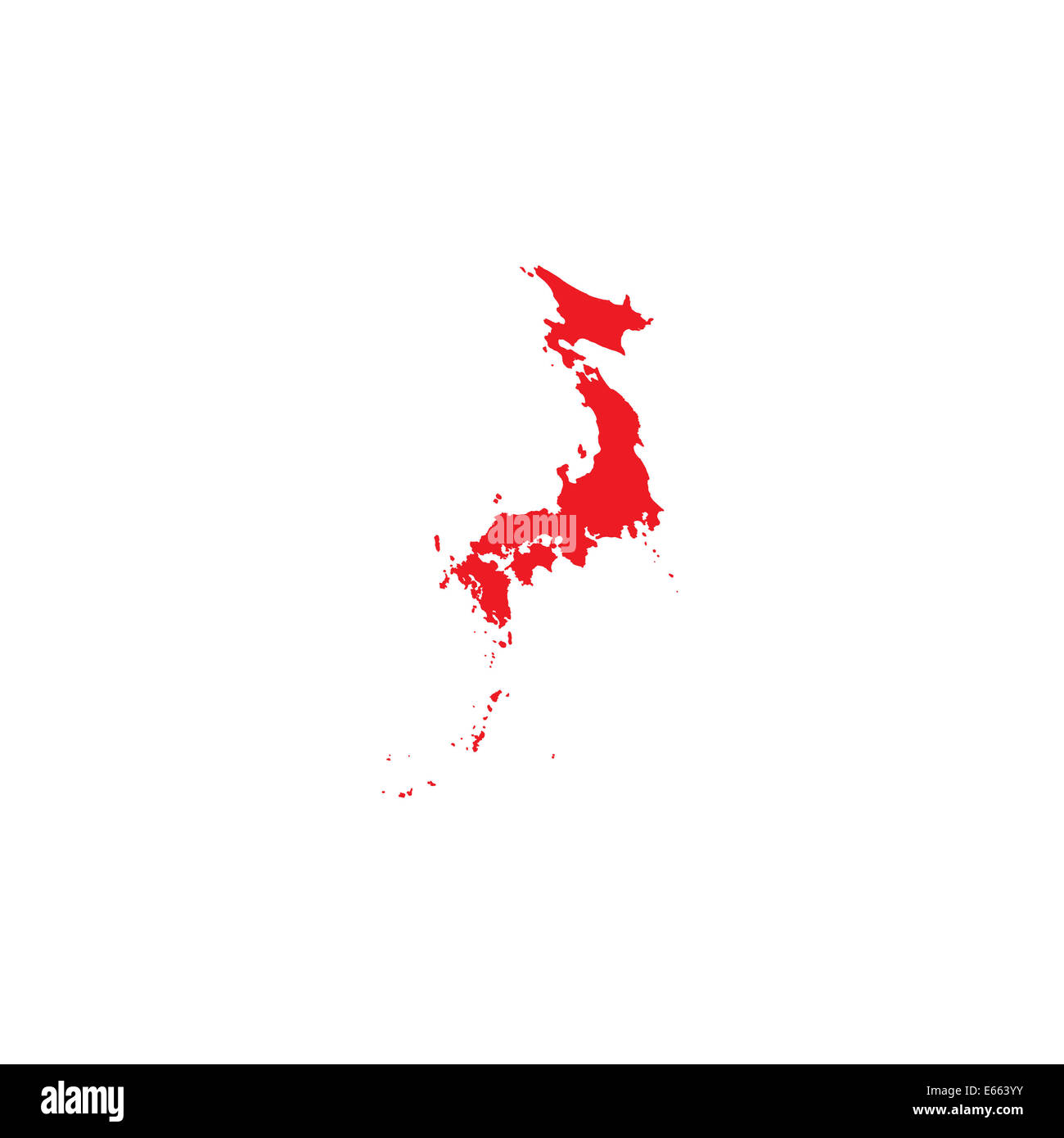 Japan country outline hi-res stock photography and images - Alamy