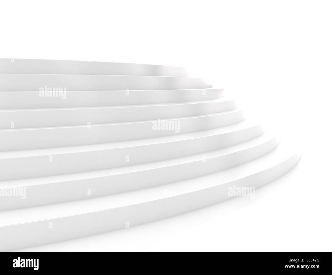 Stairway side view on white background Stock Photo - Alamy