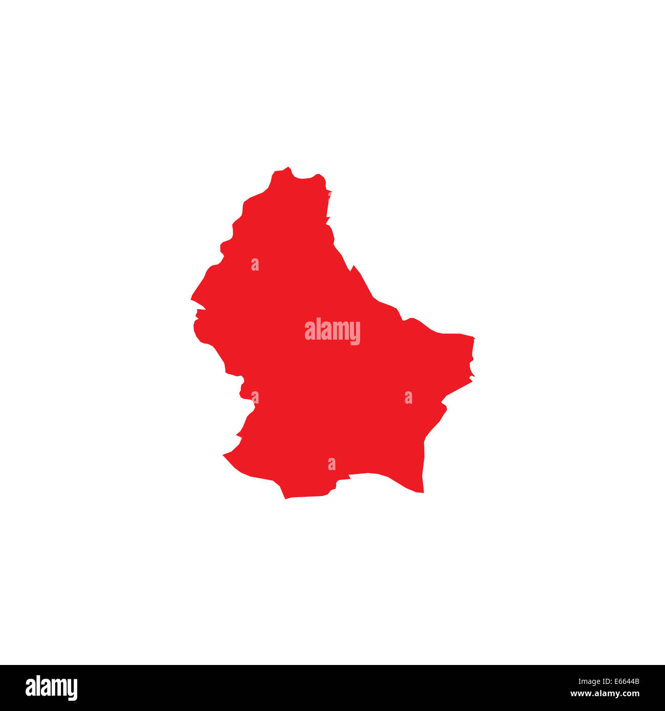 Shape of the Country of Luxembourg Stock Photo - Alamy