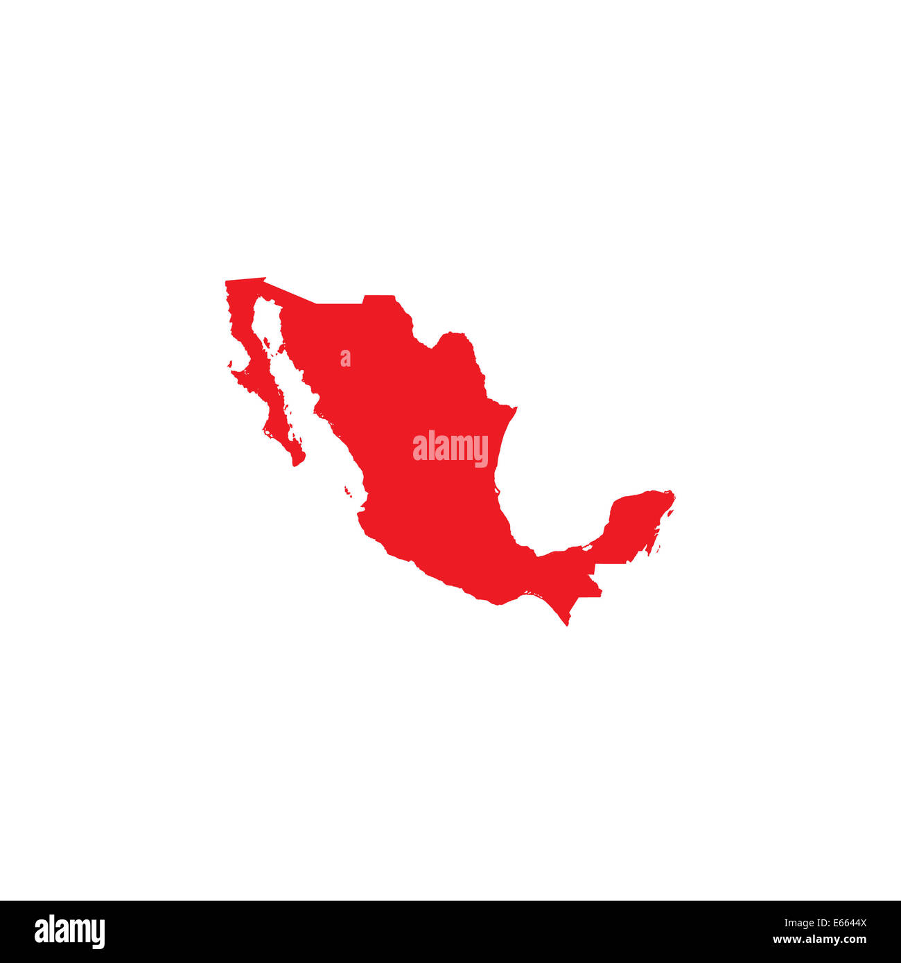 Mexico outline Cut Out Stock Images & Pictures - Alamy