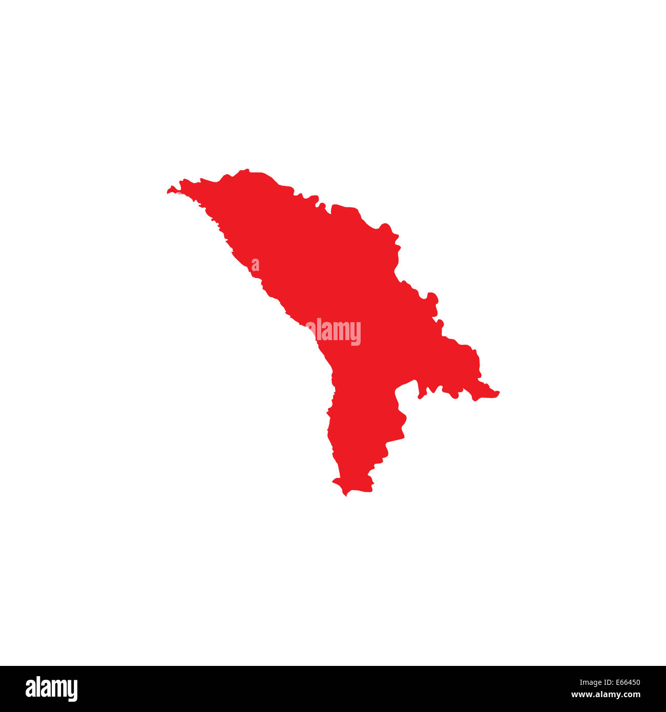 Shape of the Country of Moldova Stock Photo - Alamy