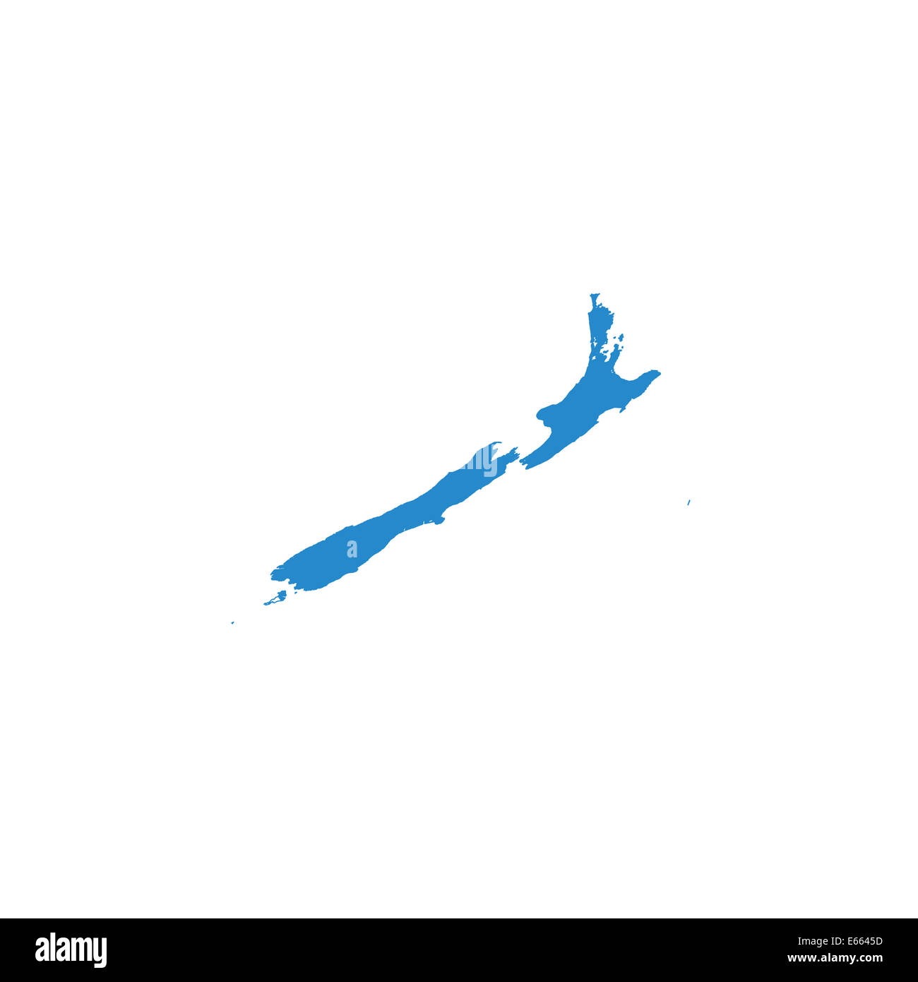 Shape of the Country of New Zealand Stock Photo - Alamy