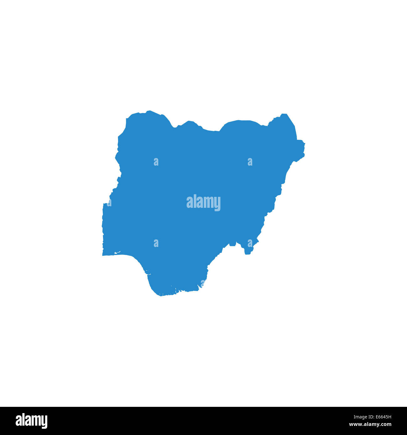 Nigeria outline Cut Out Stock Images & Pictures - Alamy