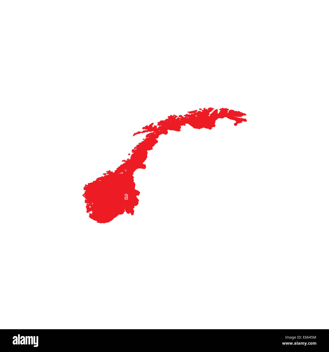 Norway outline Cut Out Stock Images & Pictures - Alamy