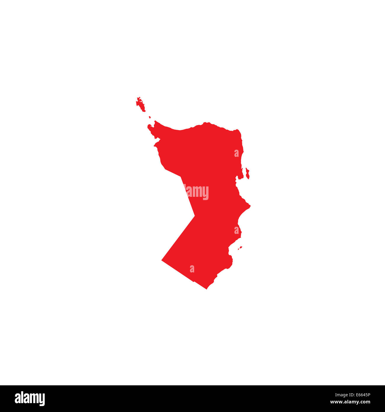 Shape of the Country of Oman Stock Photo - Alamy