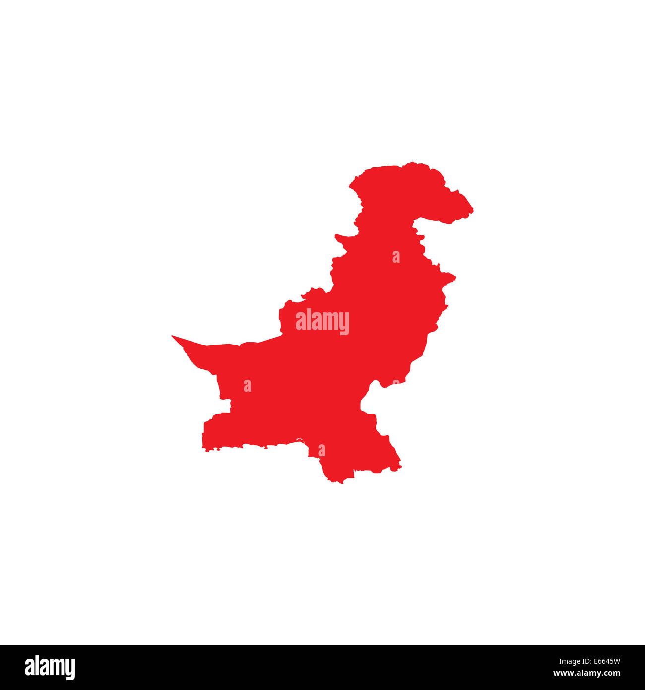 Shape of the Country of Pakistan Stock Photo - Alamy
