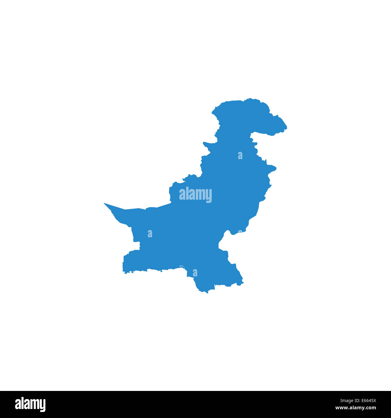 Shape of the Country of Pakistan Stock Photo - Alamy