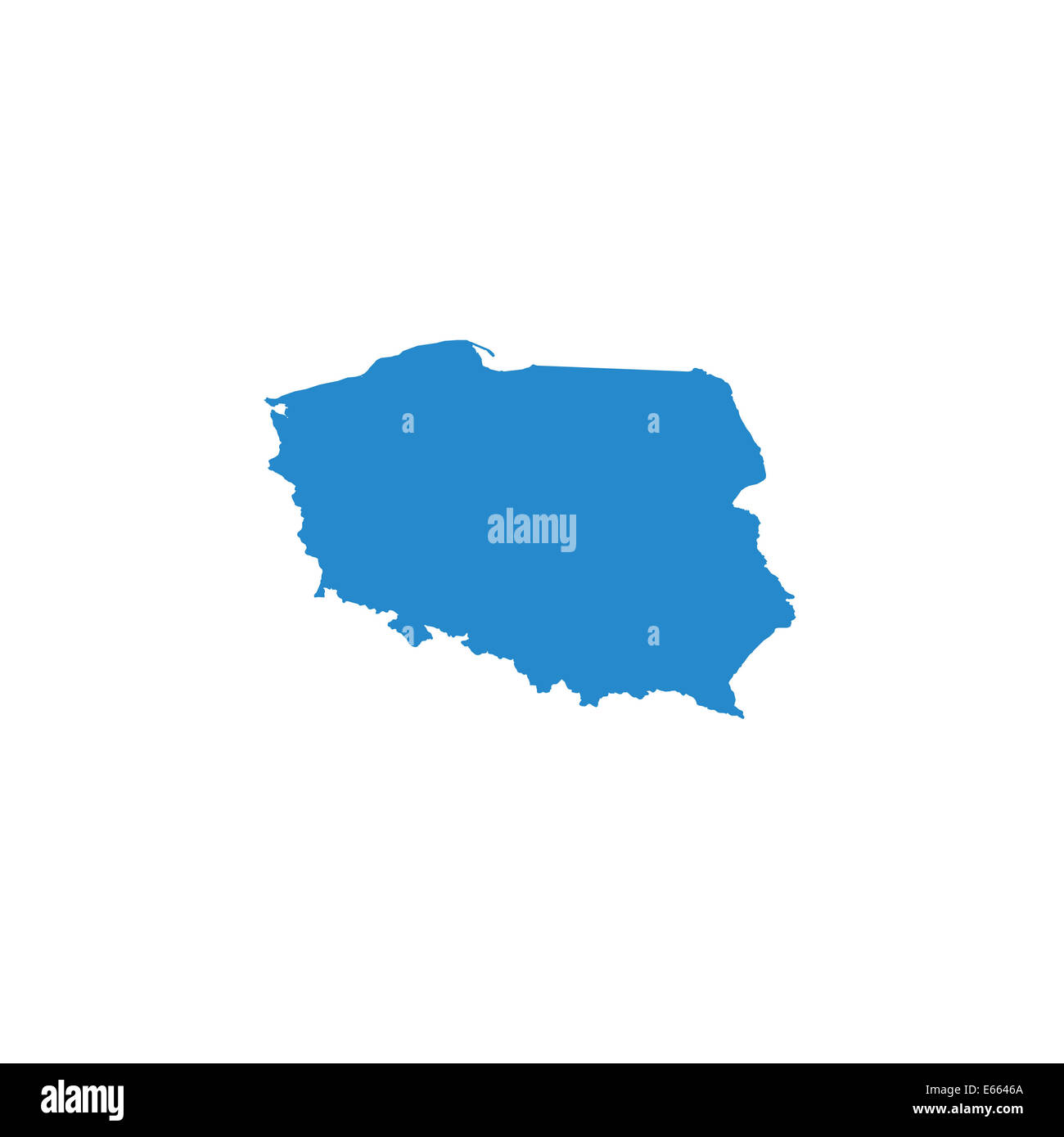 Shape of the Country of Poland Stock Photo - Alamy