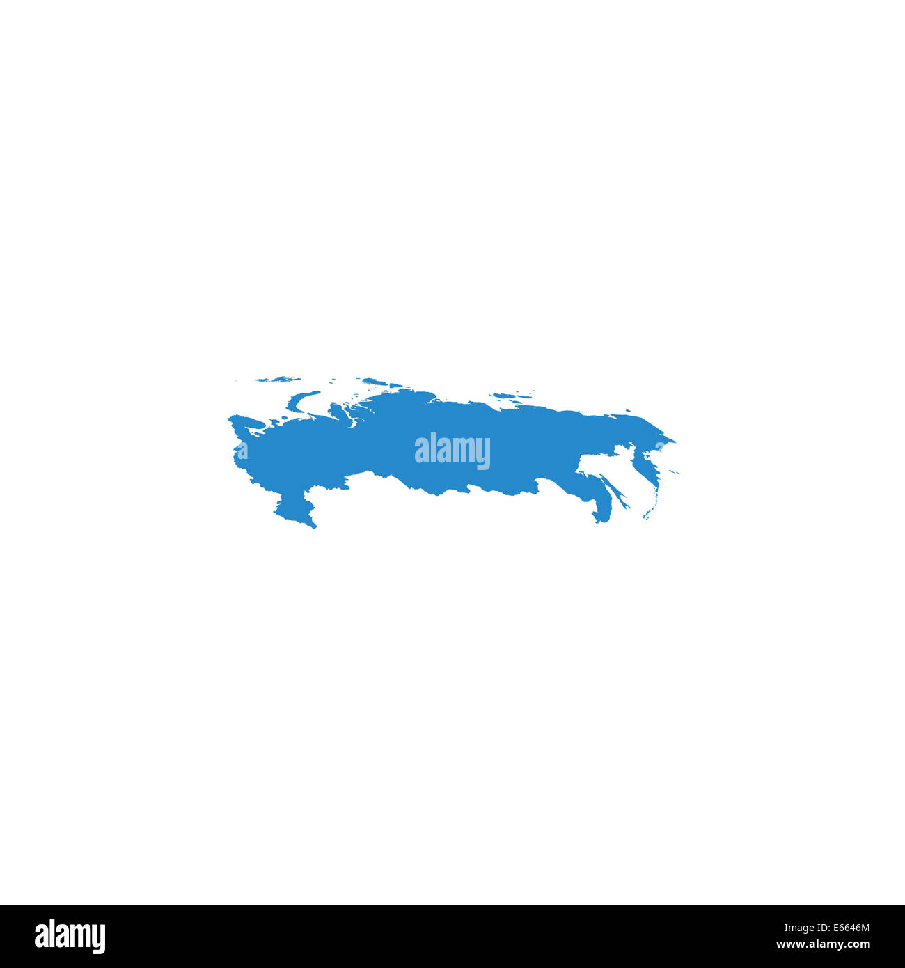 Russia black silhouette outline Cut Out Stock Images & Pictures - Alamy