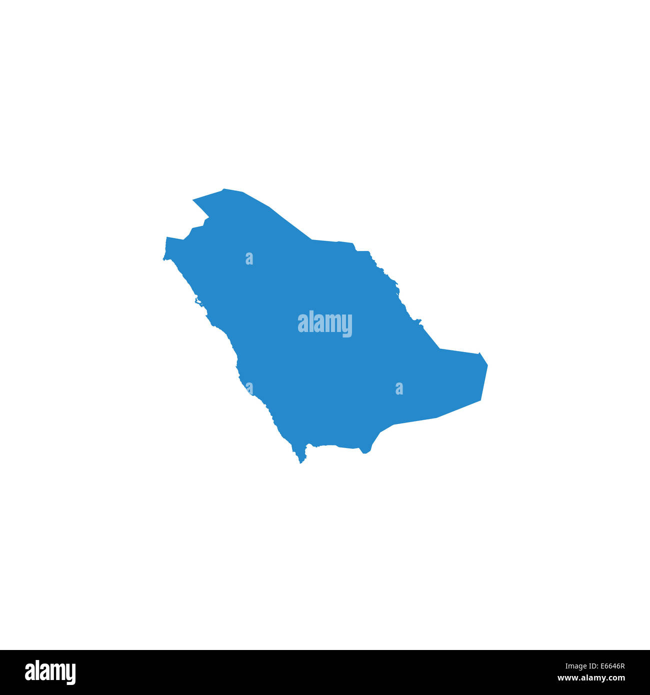 Shape of the Country of Saudi Arabia Stock Photo - Alamy