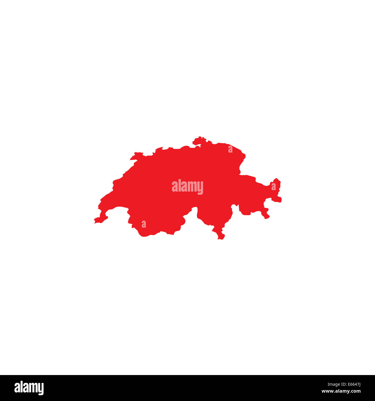 Switzerland outline hi-res stock photography and images - Alamy