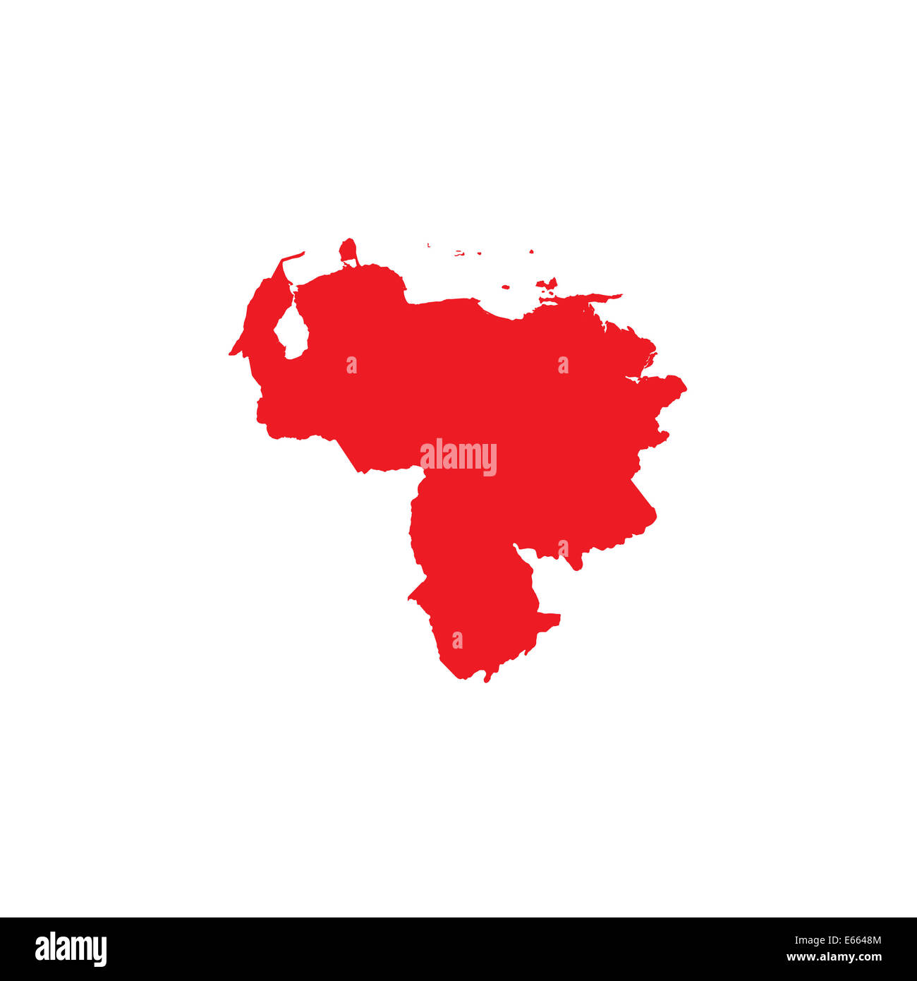 Venezuela outline hi-res stock photography and images - Alamy