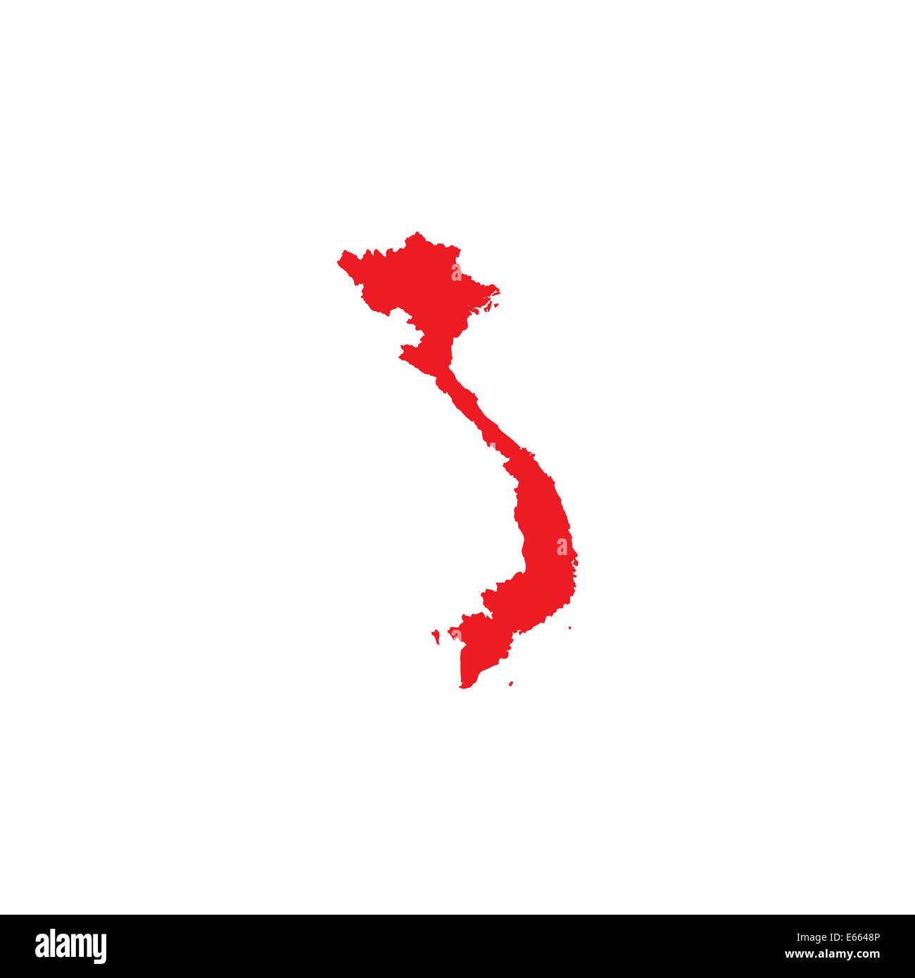 Shape of the Country of Vietnam Stock Photo - Alamy