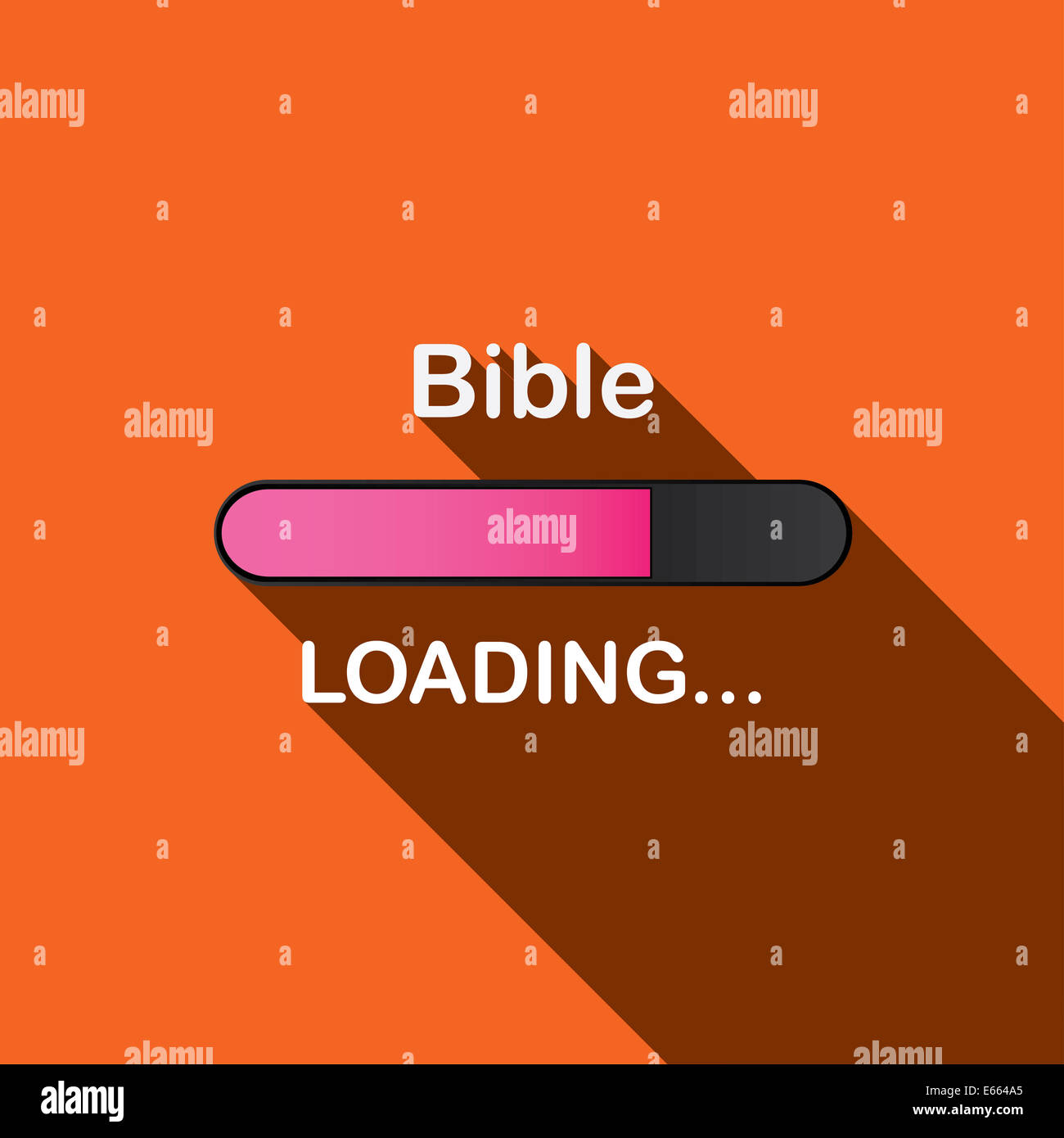 Long Shadow Loading Illustration - Bible Stock Photo - Alamy