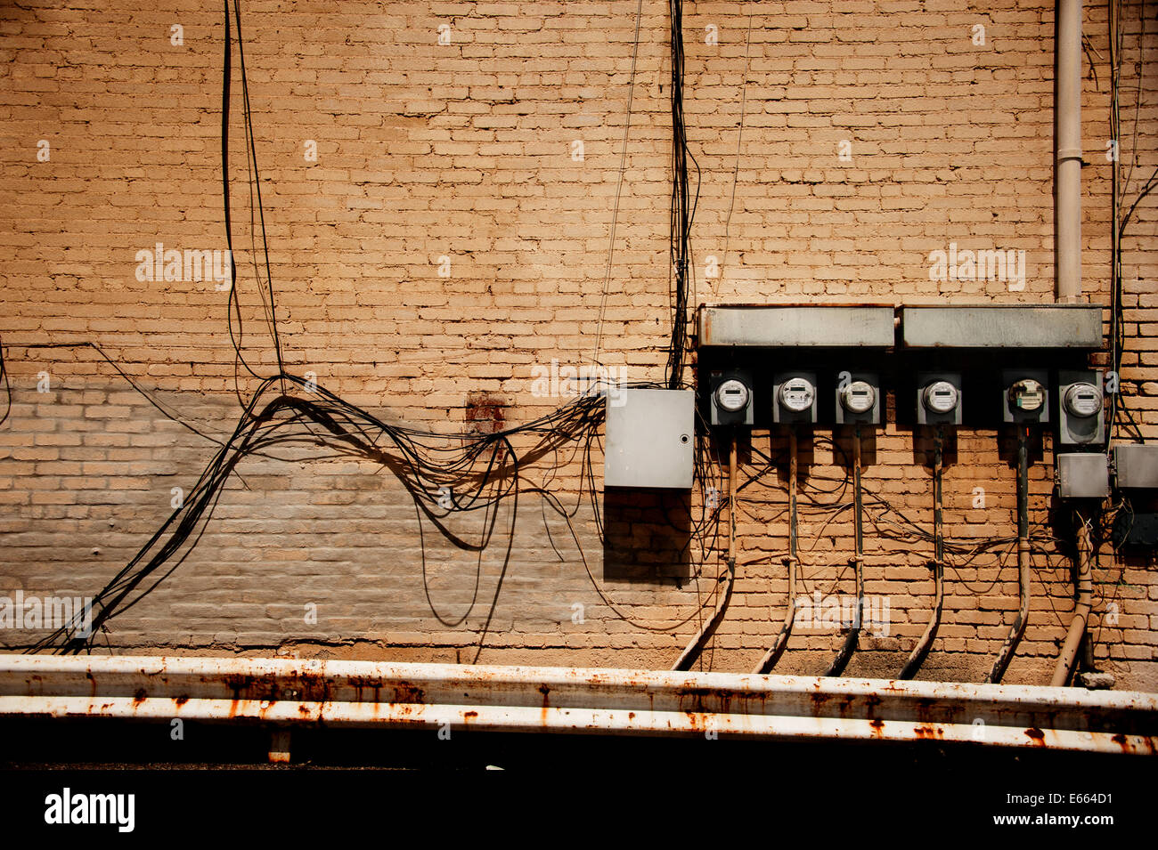 Electric fuse box pipes hi-res stock photography and images - Alamy