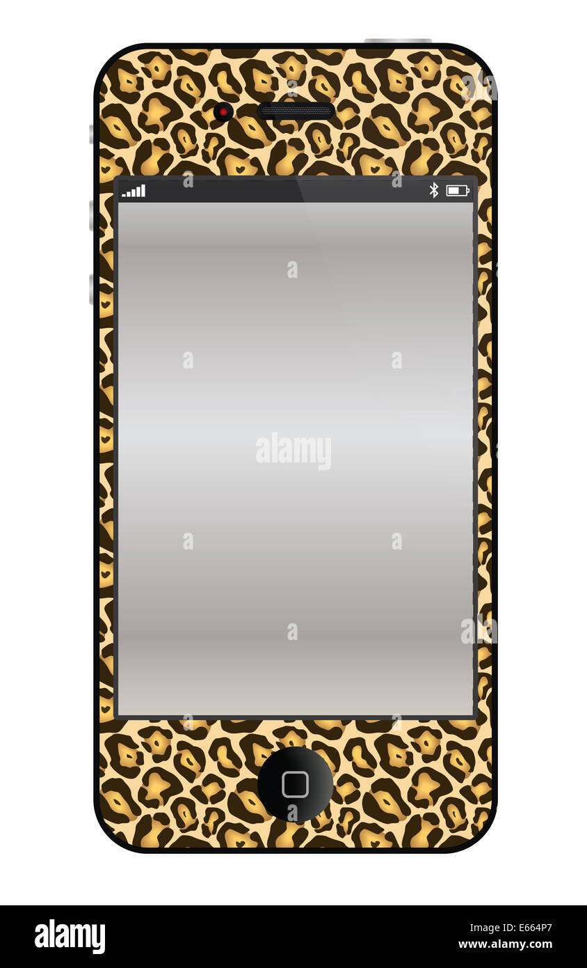 Realistic Looking Smart Phone in a Jaguar design Stock Photo - Alamy