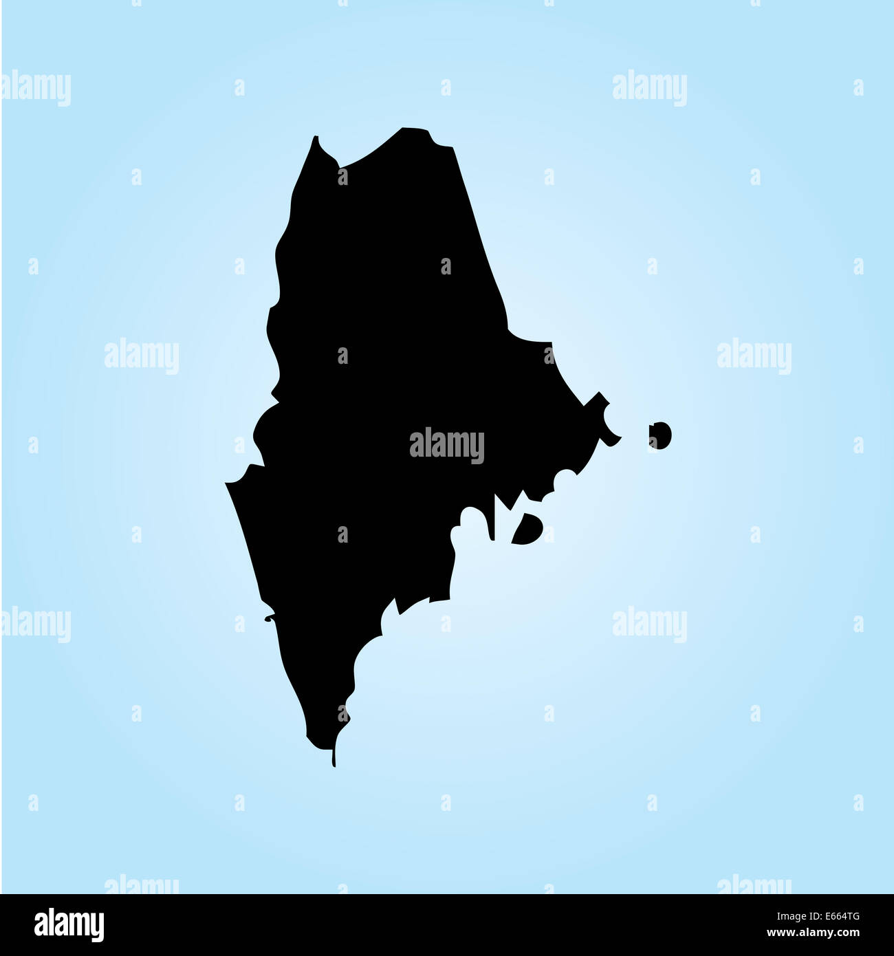 Maine outline hi-res stock photography and images - Alamy
