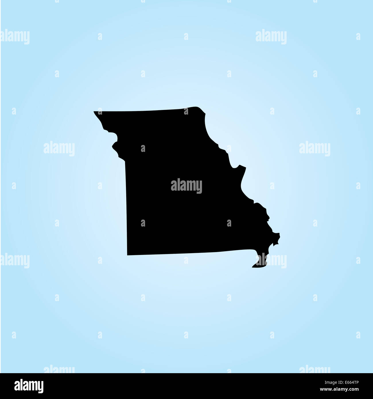 Missouri outline hi-res stock photography and images - Alamy