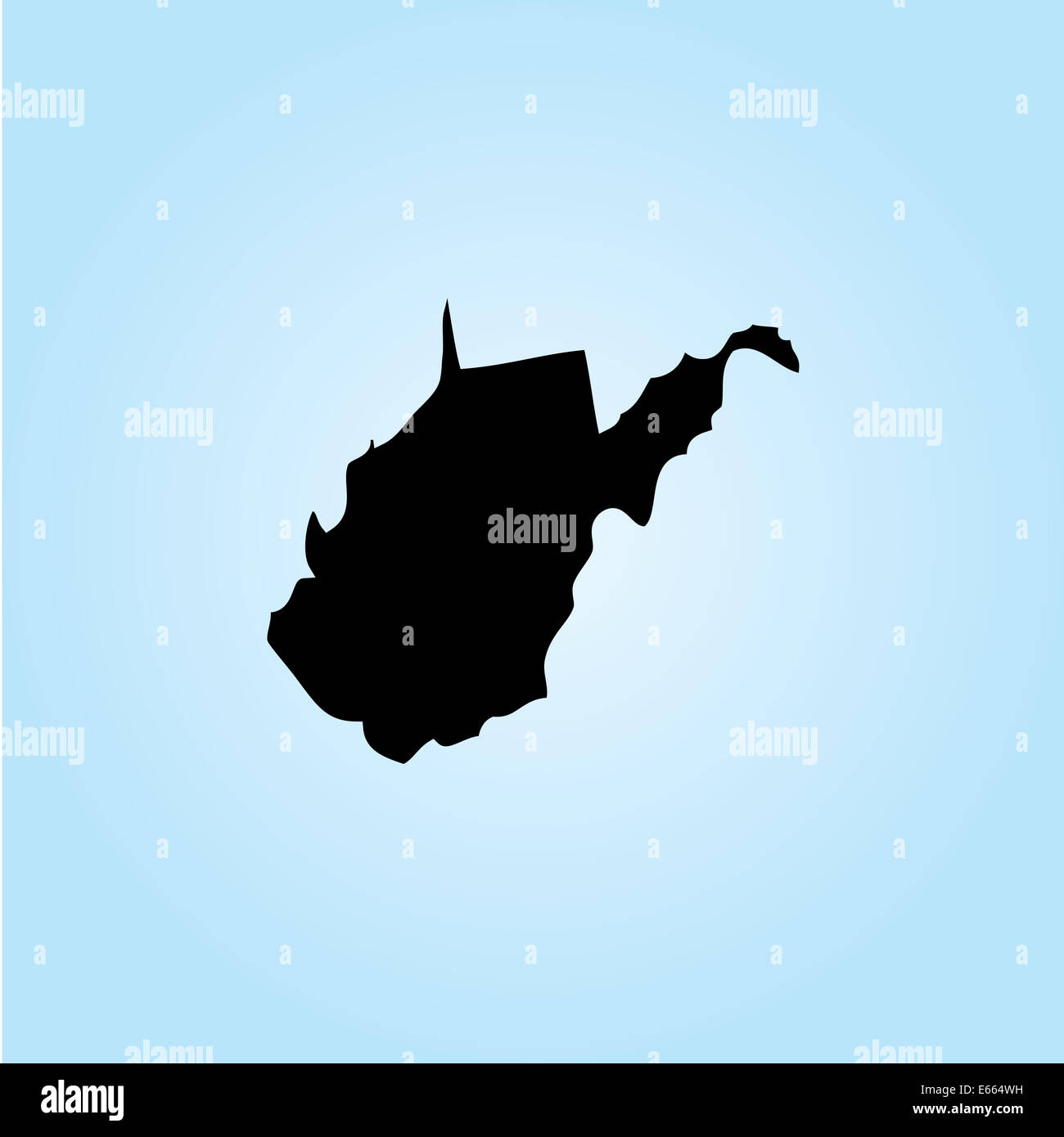 Map of virginia state outline hi-res stock photography and images - Alamy