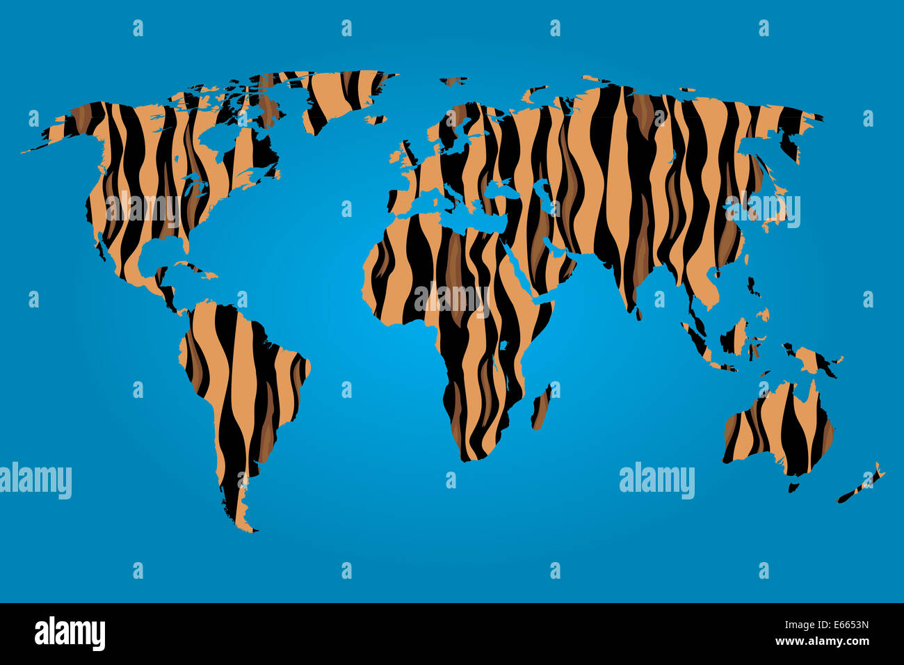 Tiger map hi-res stock photography and images - Alamy