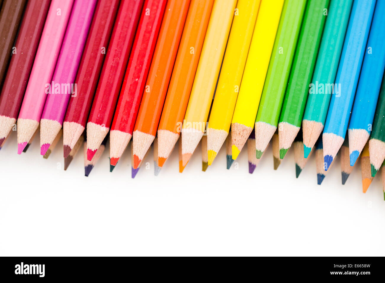 Brand new color pencils right out of the box for school supplies Stock ...