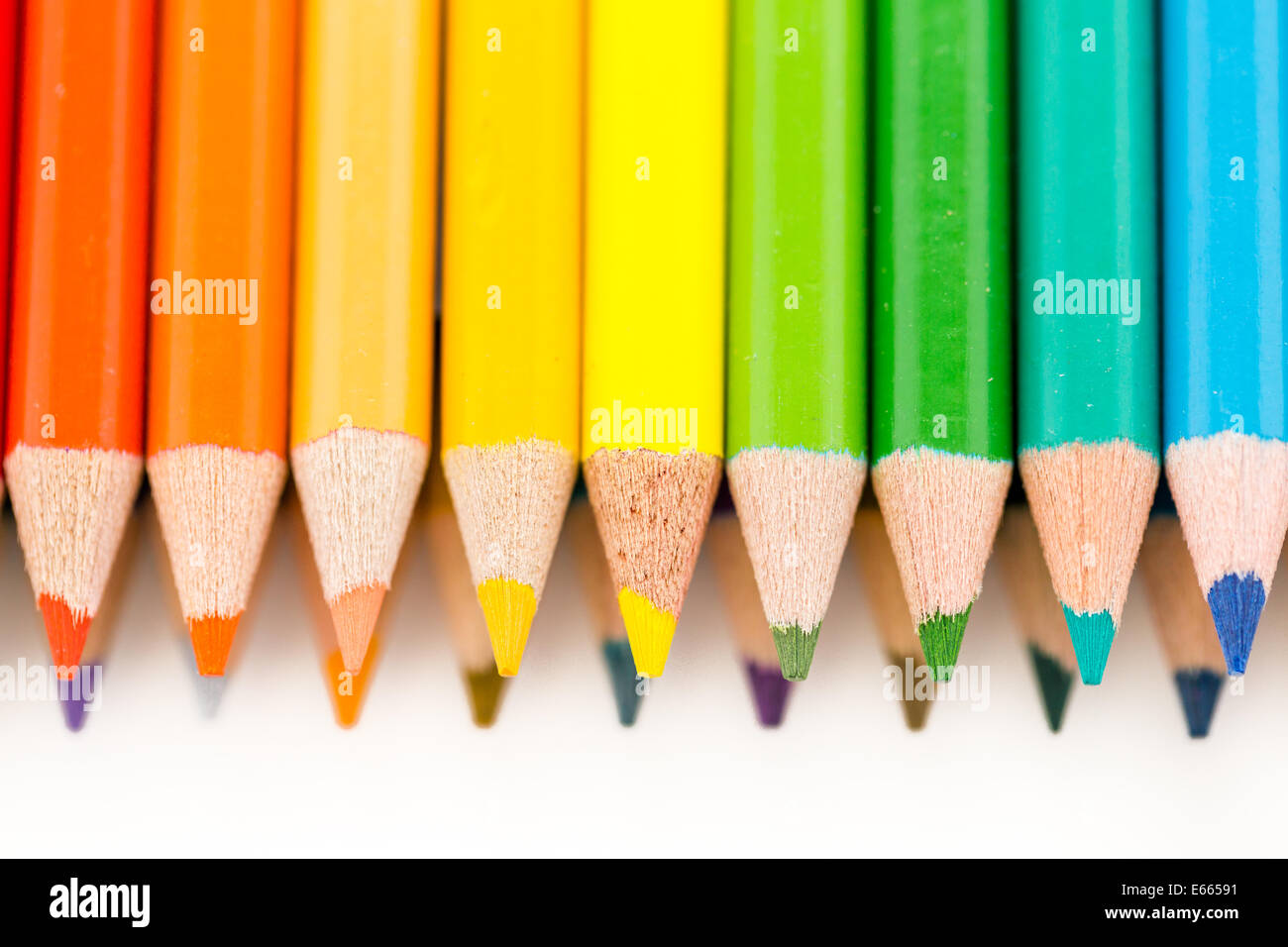 Brand new color pencils right out of the box for school supplies Stock ...