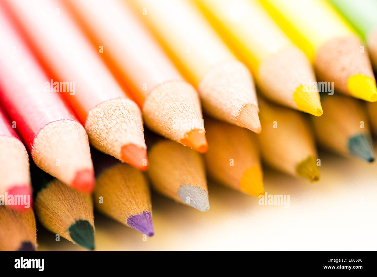 Brand new color pencils right out of the box for school supplies Stock ...