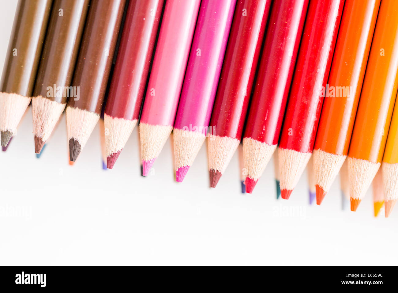 Brand new color pencils right out of the box for school supplies Stock ...