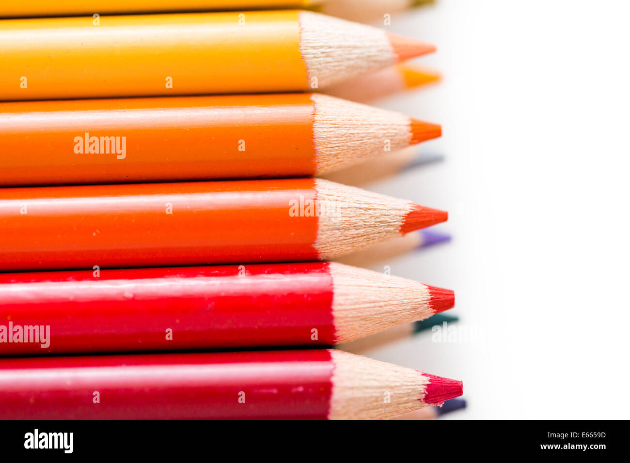 Brand new color pencils right out of the box for school supplies Stock ...