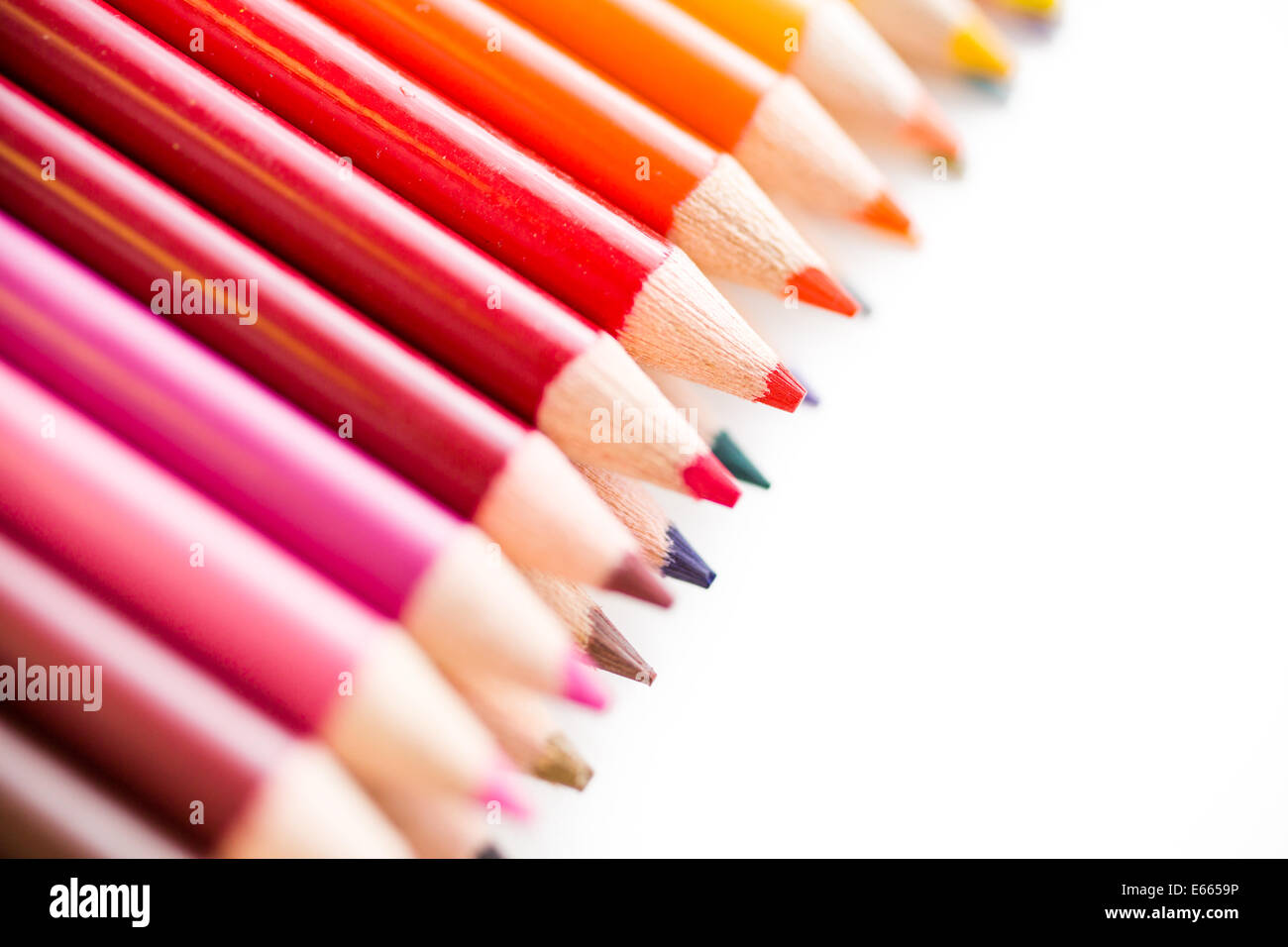 Brand new color pencils right out of the box for school supplies Stock ...