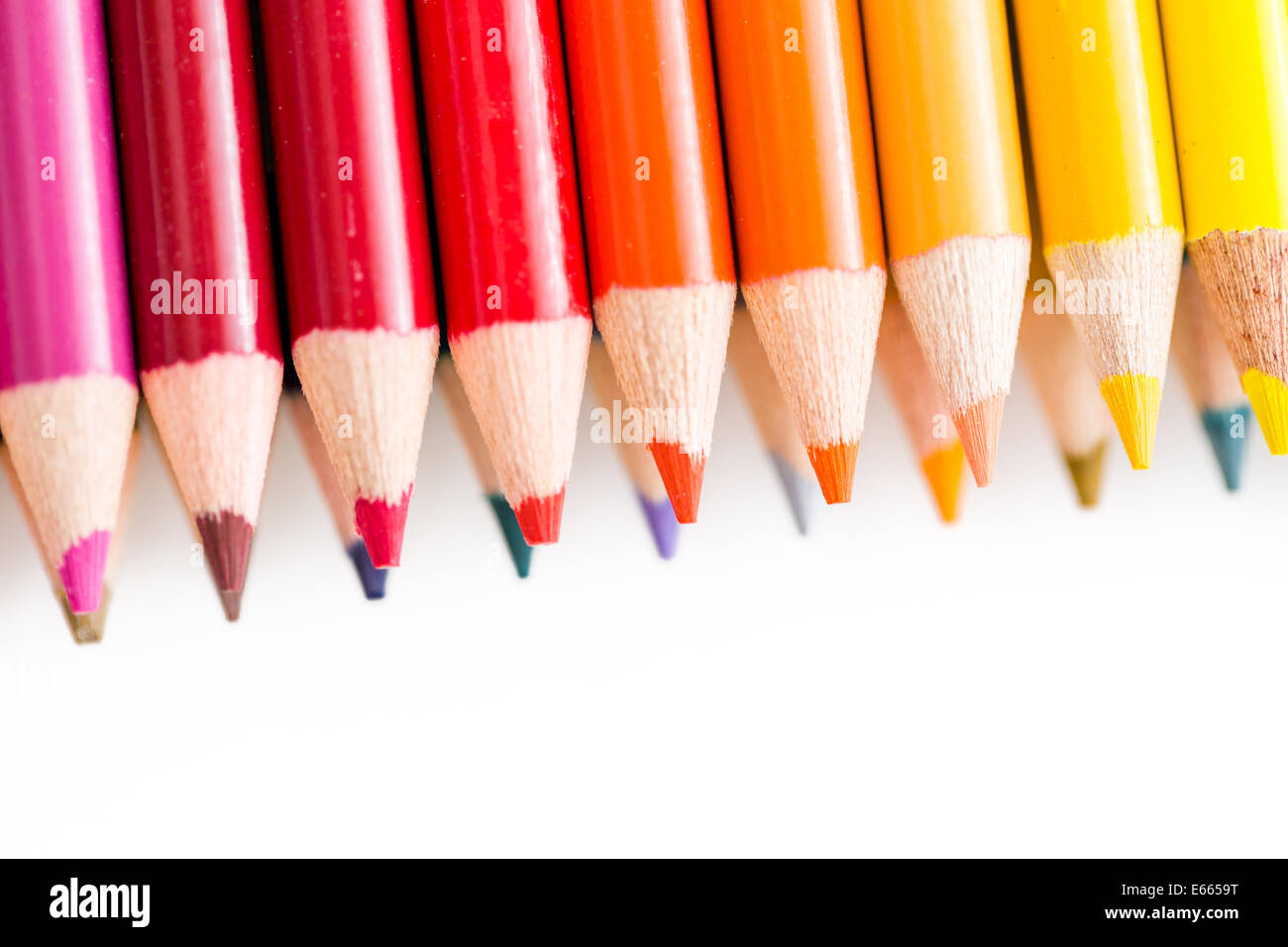 Brand new color pencils right out of the box for school supplies Stock ...