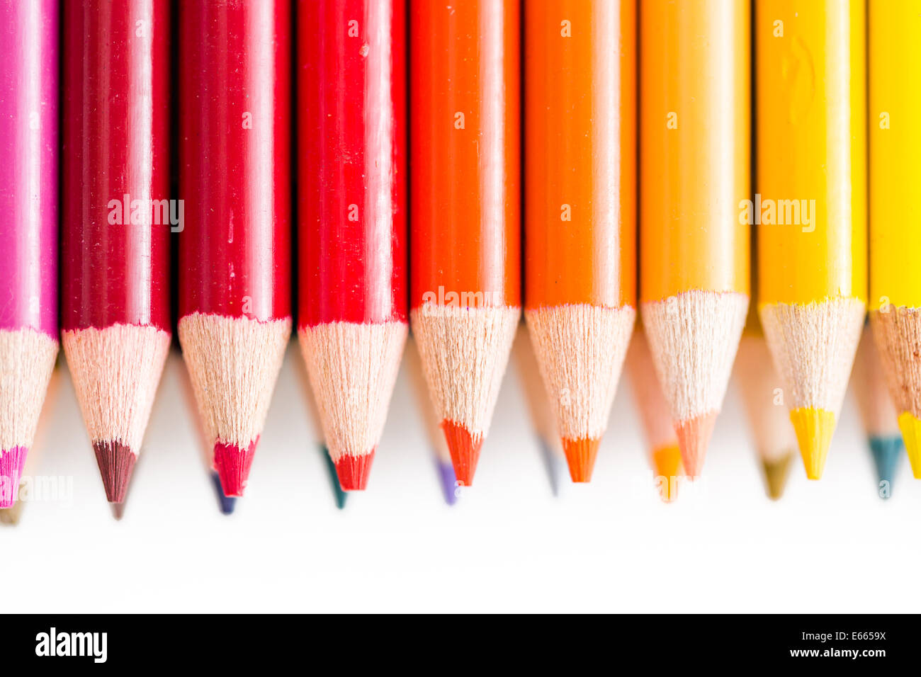 Brand new color pencils right out of the box for school supplies Stock ...