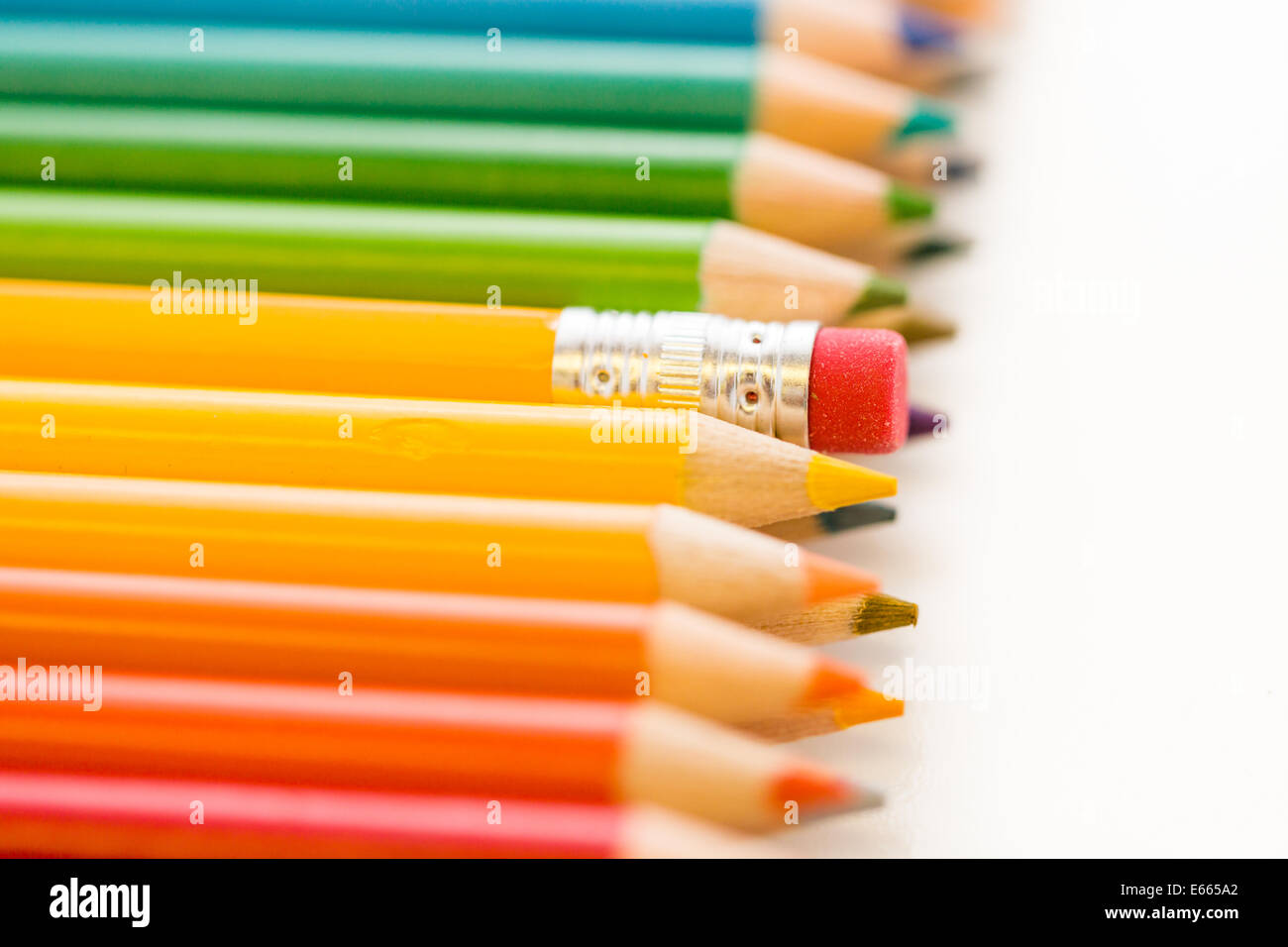 Brand new color pencils right out of the box for school supplies Stock ...