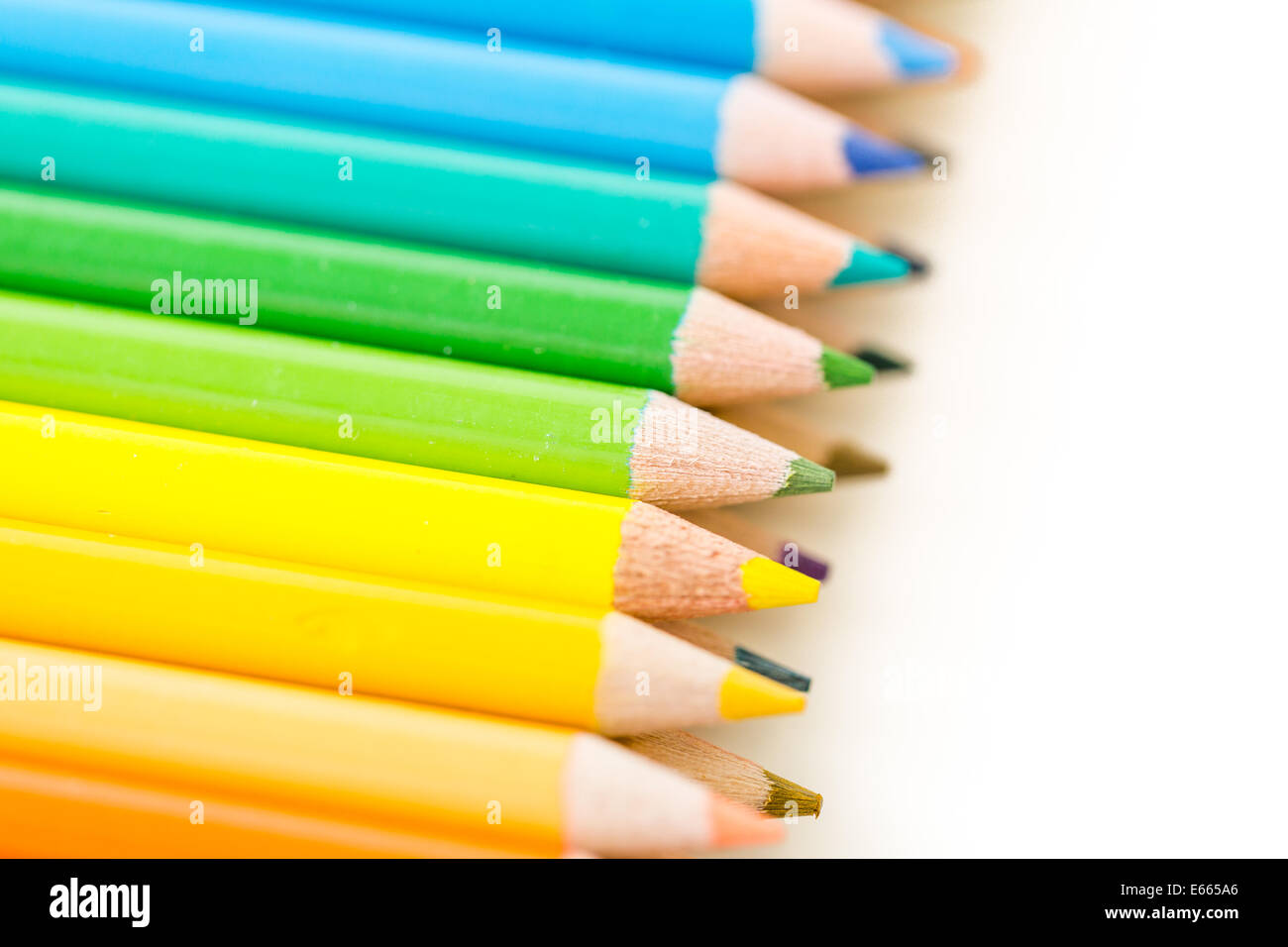 Brand new color pencils right out of the box for school supplies Stock ...